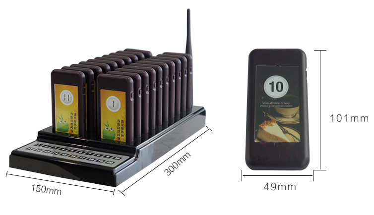 Wireless restaurant paging system restaurant pager table pager - Buy ...